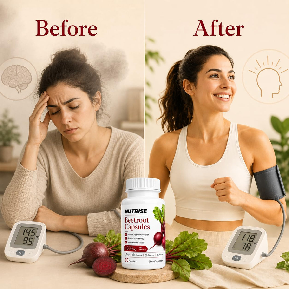 Nutrise beetroot capsules support heart health