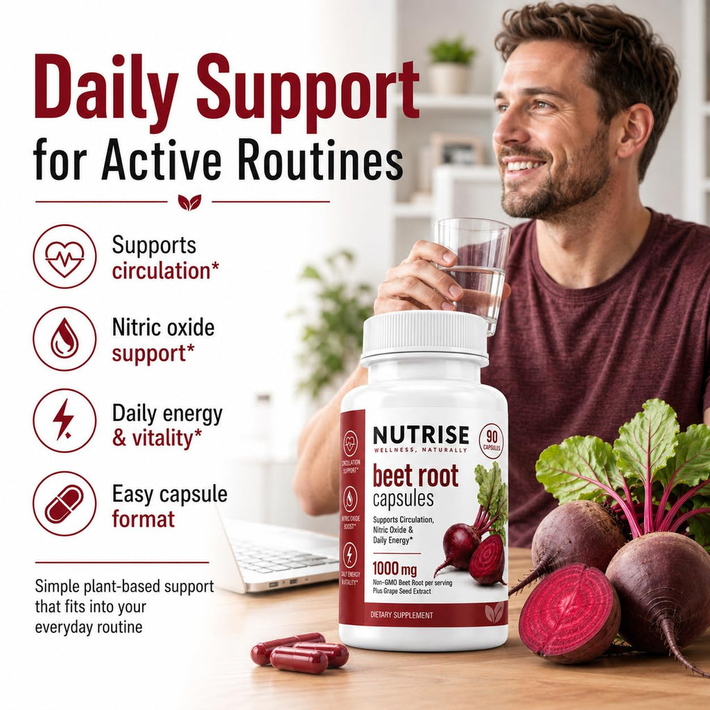 Nutrise beetroot for improved circulation