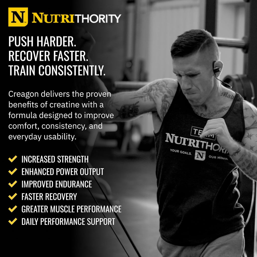 Nutrithority Creagon creatine for workout recovery