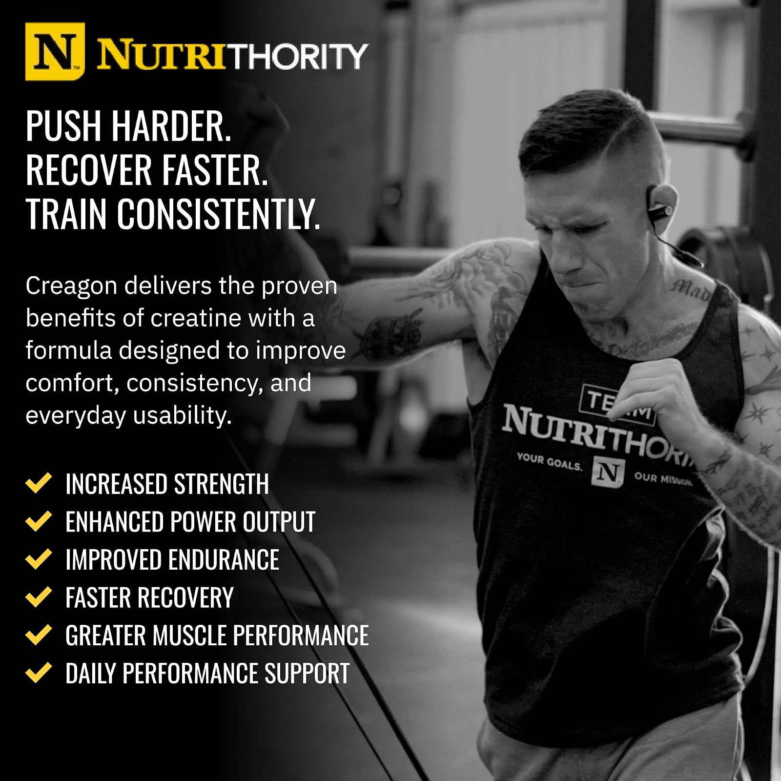 Nutrithority Creagon for improved recovery