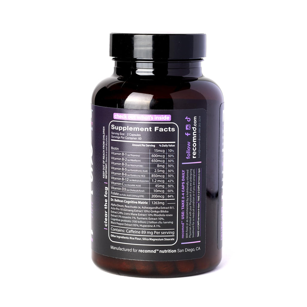 Nutrition blended vitamins for wellness