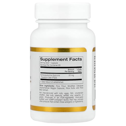 Nutrition PQQ 20 mg for daily vitality