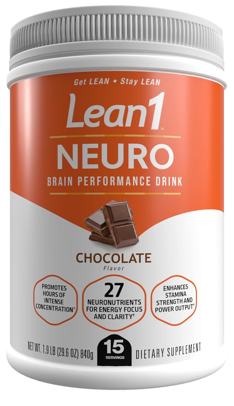 Nutrition53 Lean1 Neuro Chocolate protein powder
