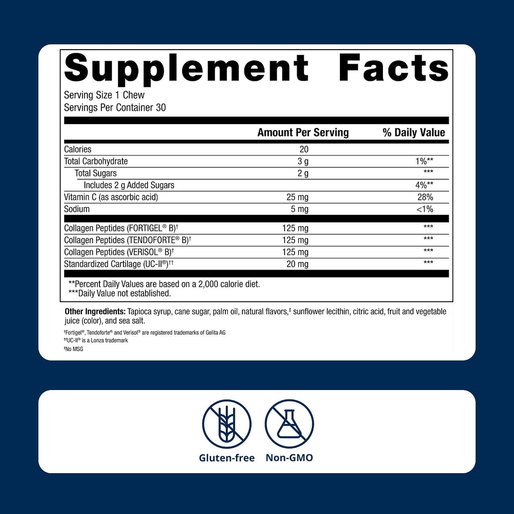 nutritional benefits of collagen chews
