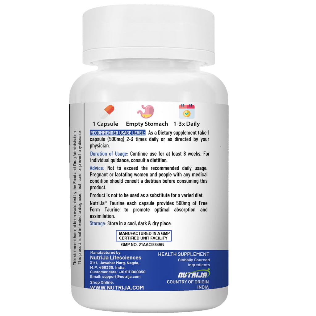 nutritional boost with L-Taurine