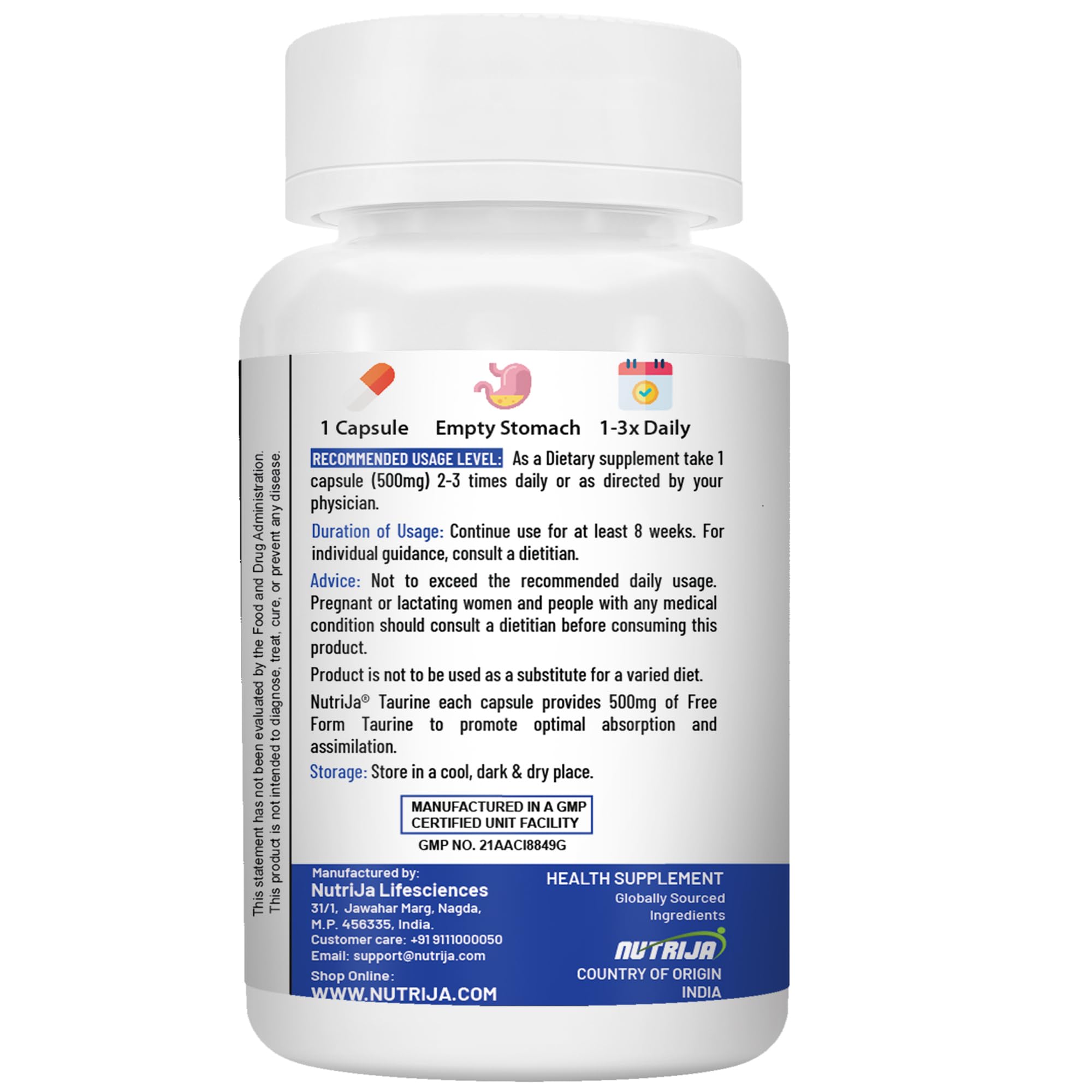 nutritional boost with L-Taurine