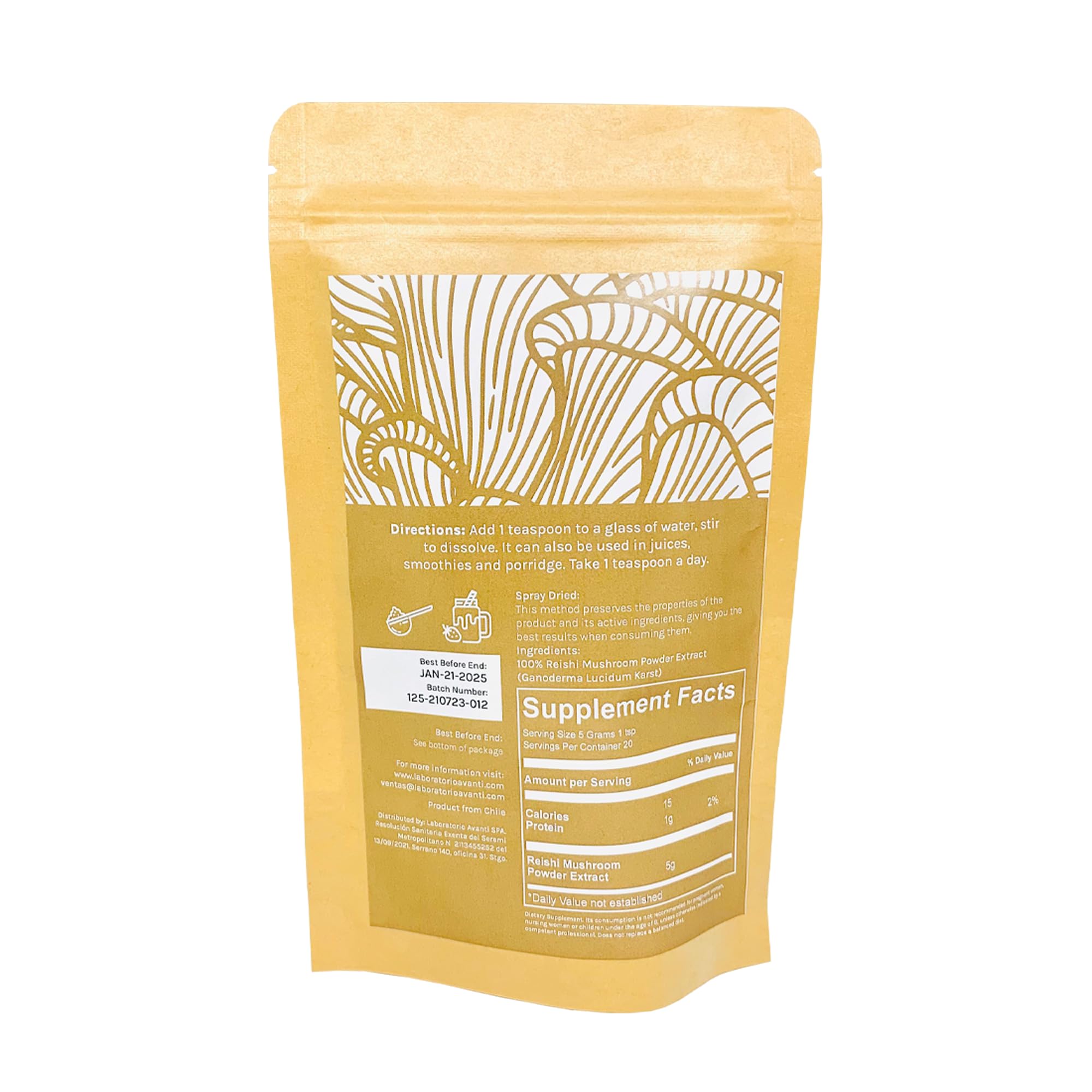 nutritional boost with reishi mushrooms