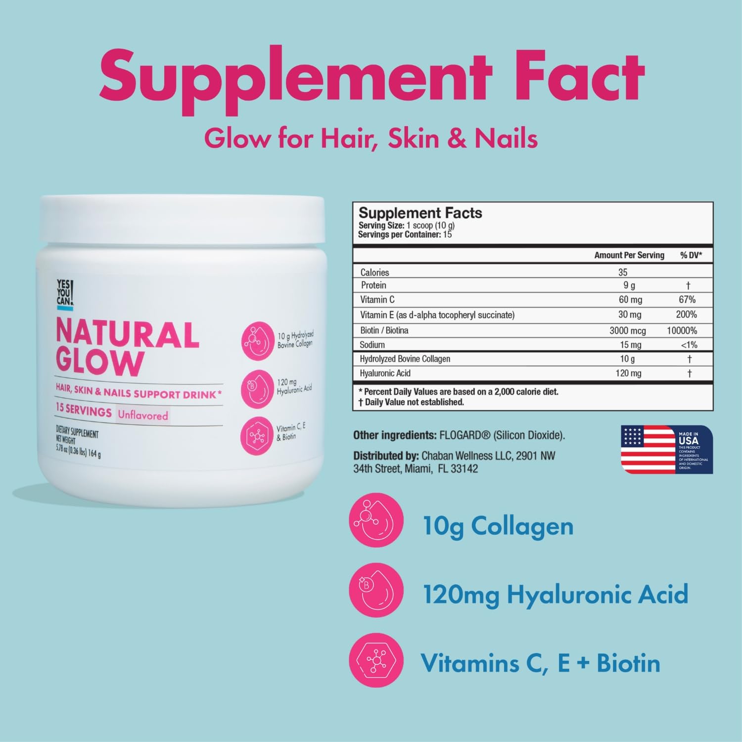 nutritional collagen powder supplement