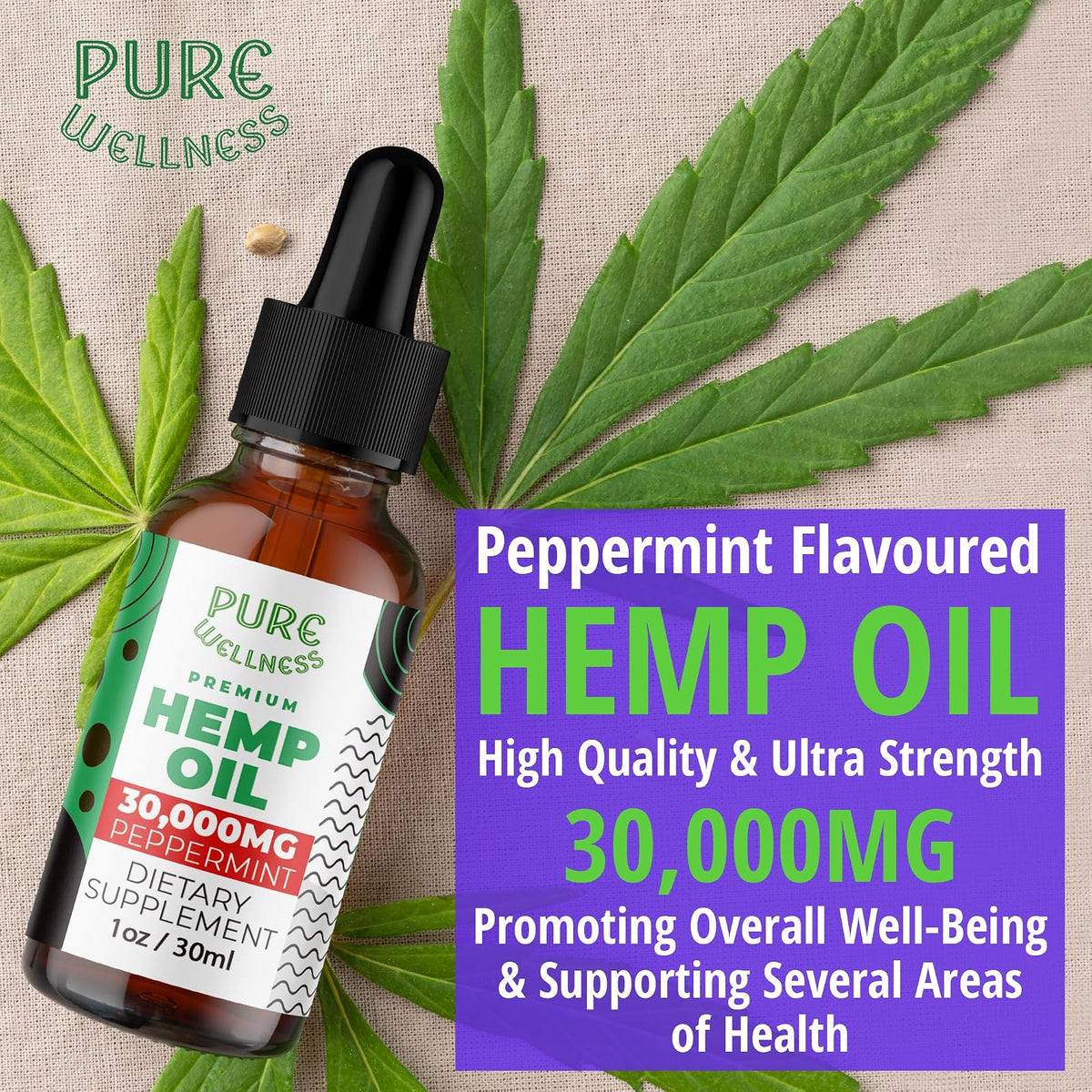 nutritional hemp seed oil supplement