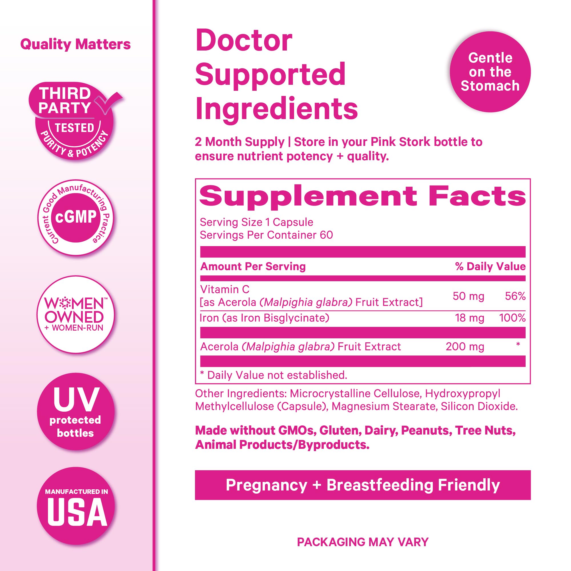 Nutritional iron for women’s health