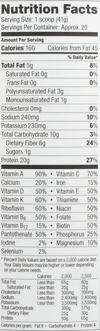 nutritional shake with pea protein