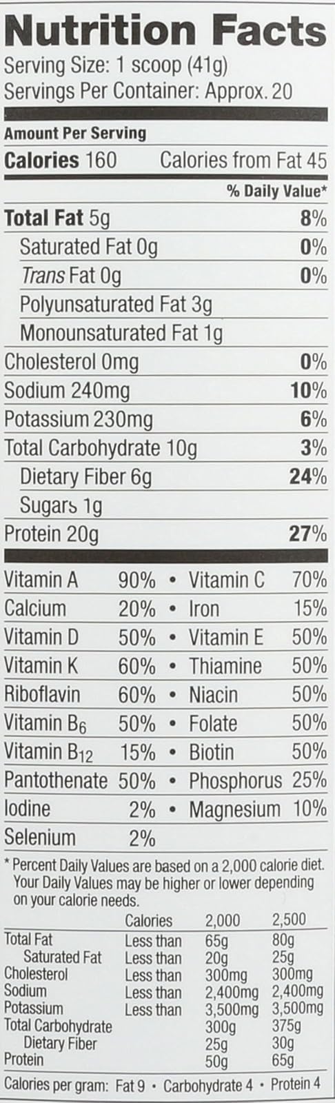 nutritional shake with pea protein