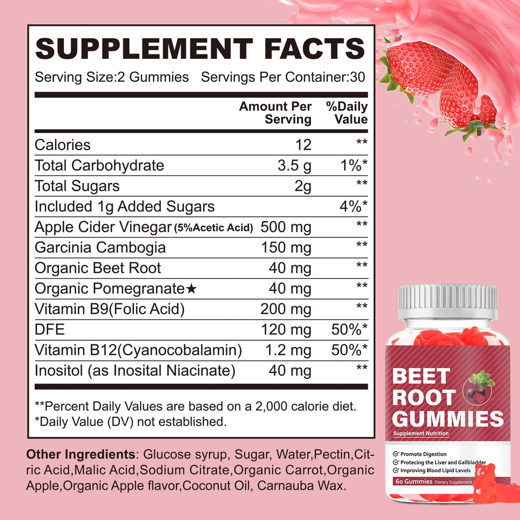 nutritional support beet root gummies