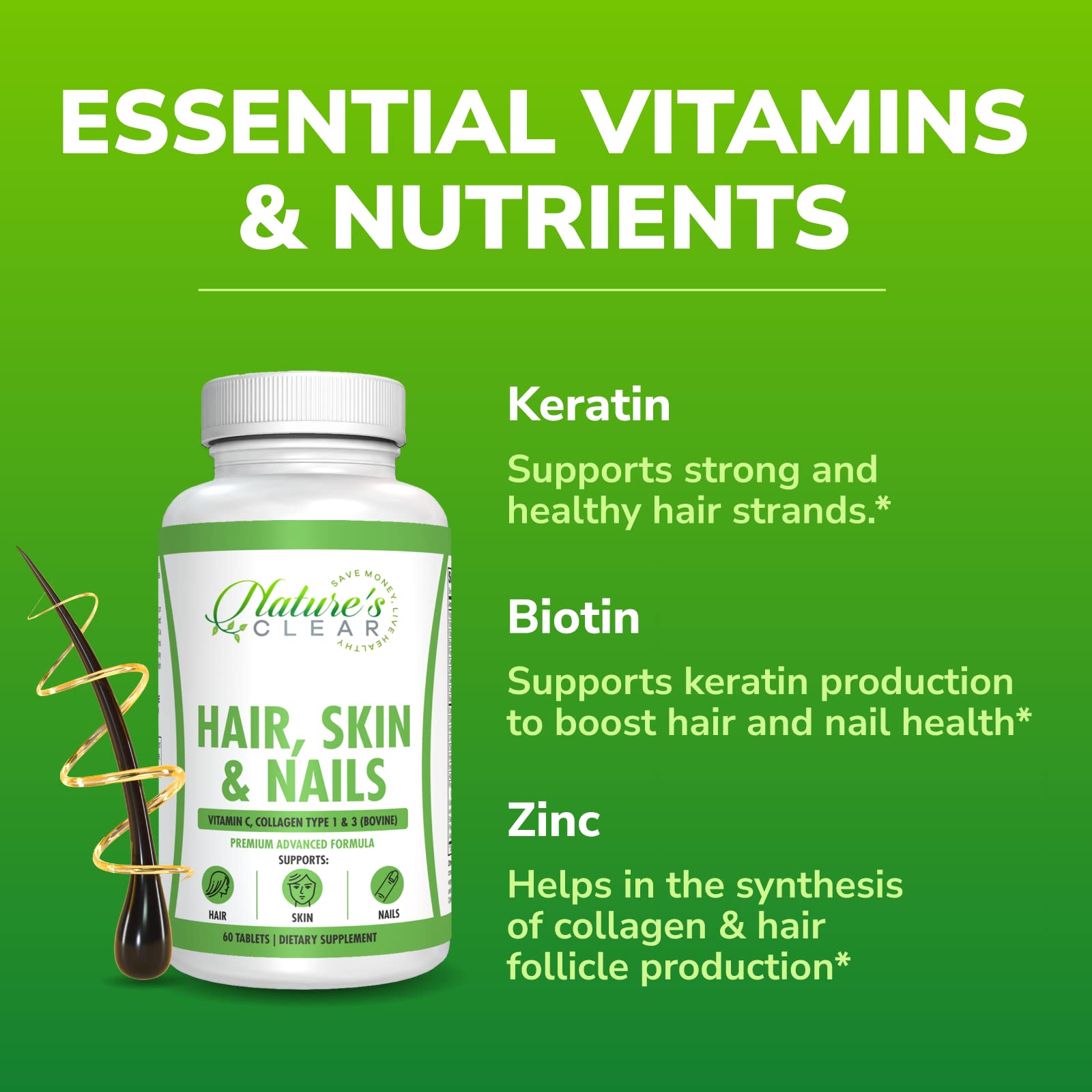 nutritional support for hair and nails