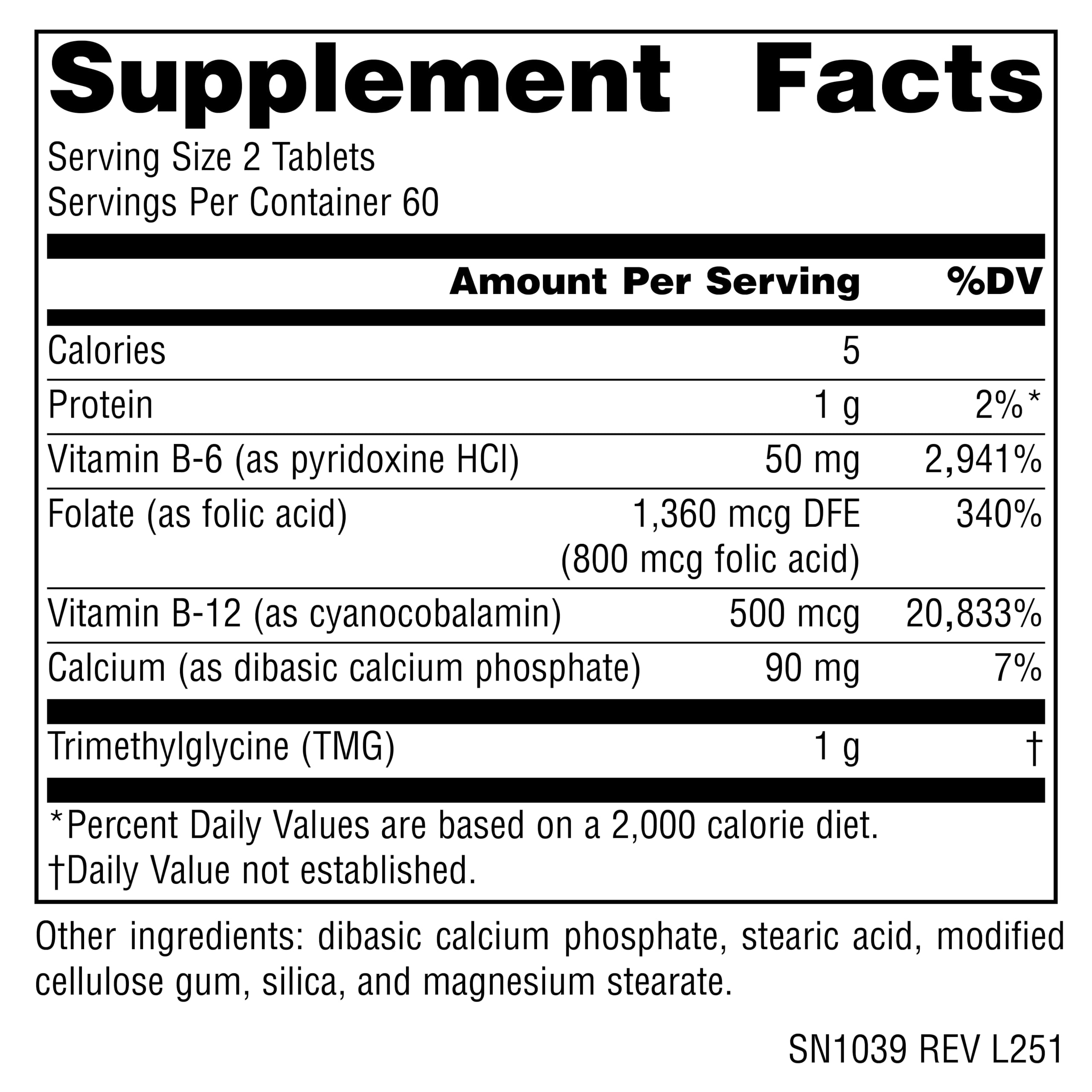 nutritional support for healthy homocysteine levels