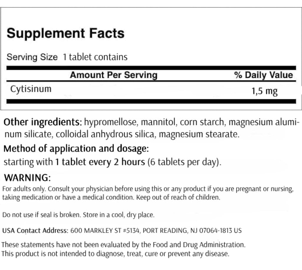 nutritional support for smoking cessation