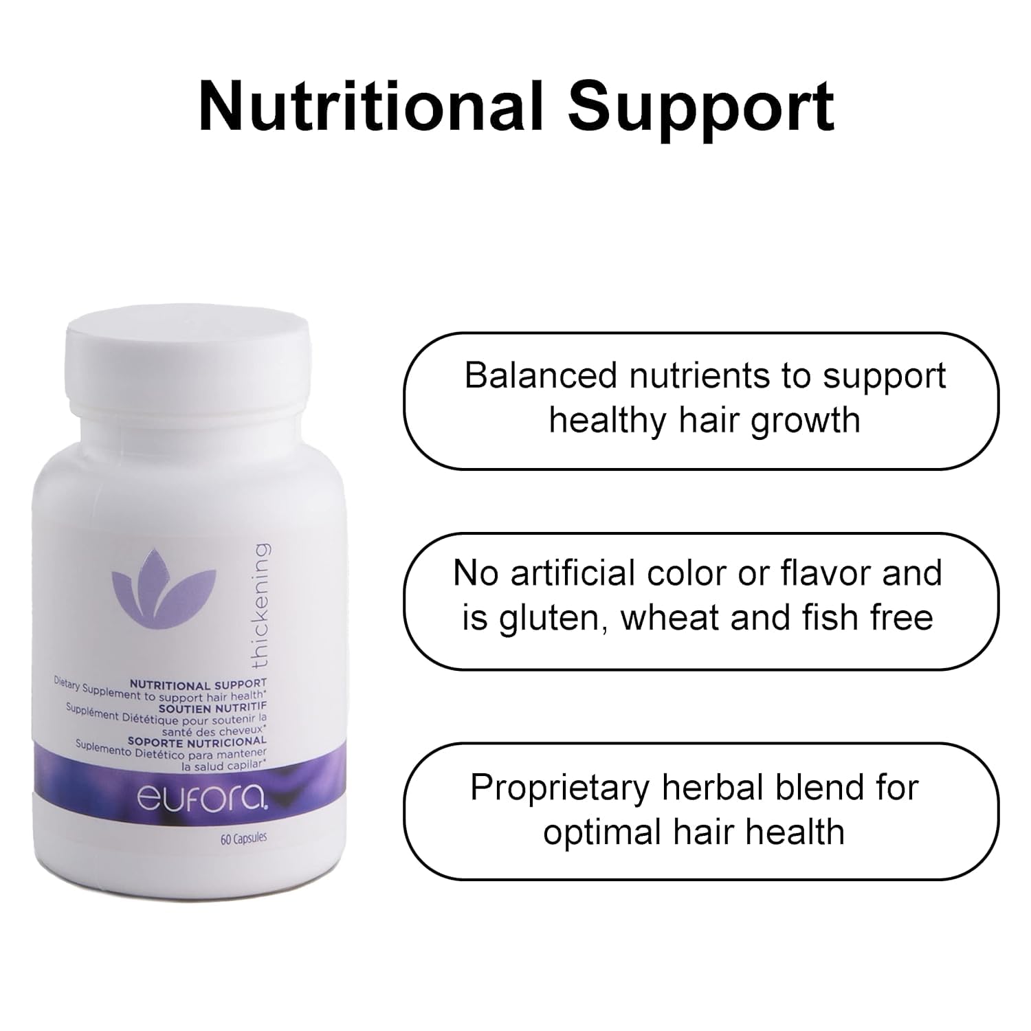 nutritional support for thicker hair