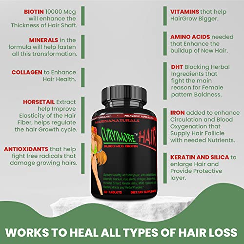 Nutritional support for thicker hair