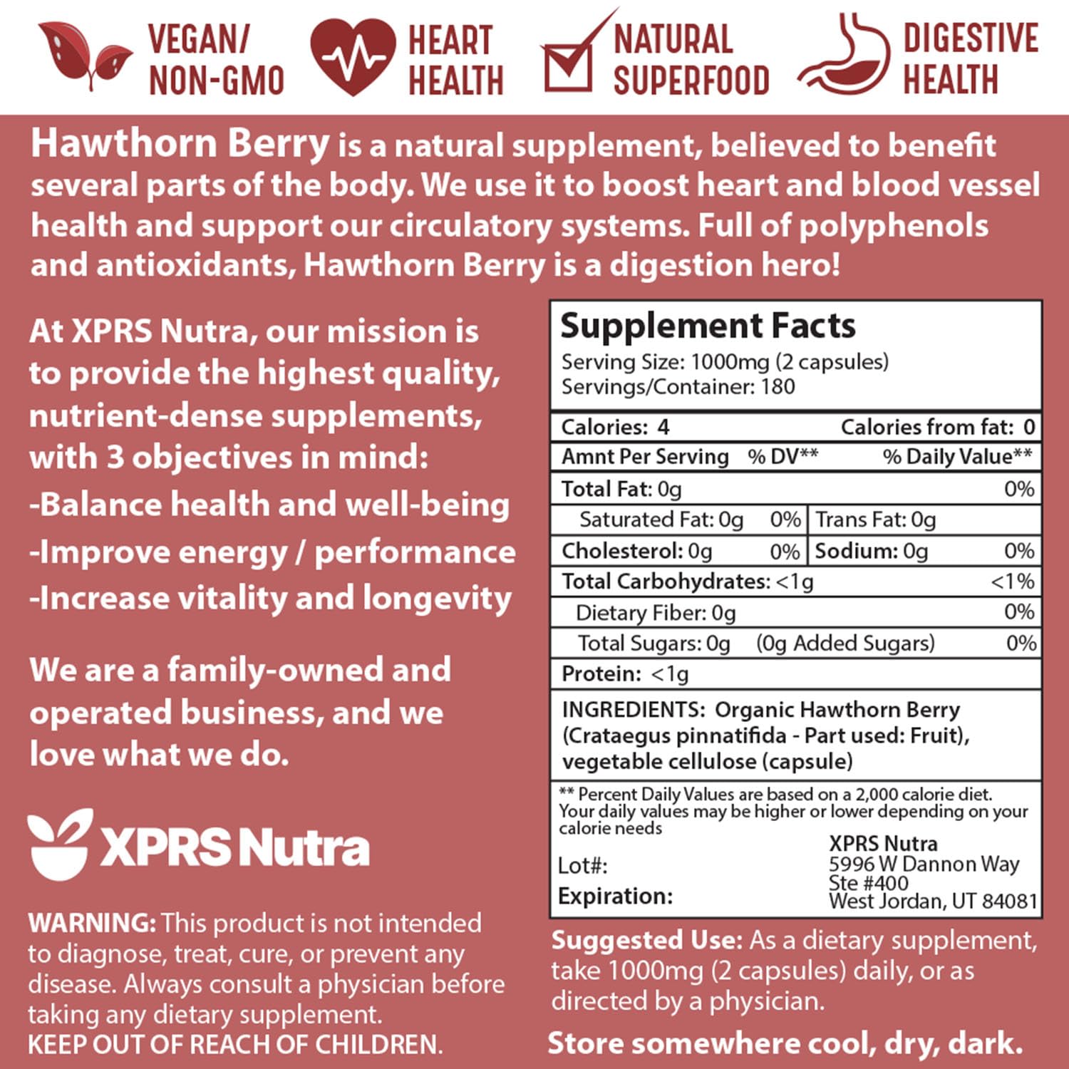 nutritional support from hawthorn berries