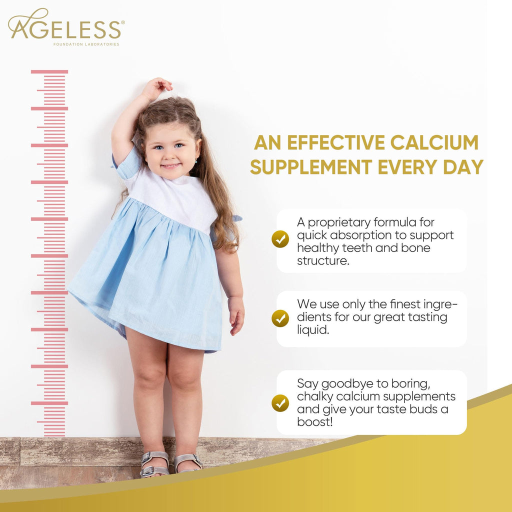 Nutritional support with Ageless Kids calcium