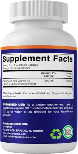 Nutritional support with B5