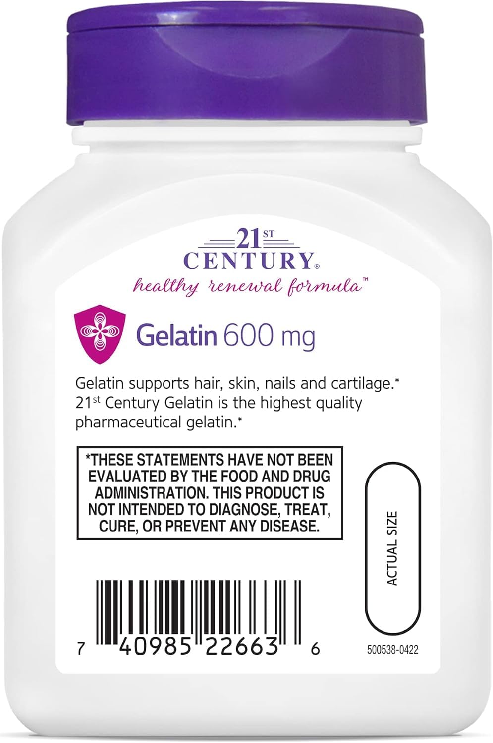 nutritional support with blended vitamin & mineral supplements