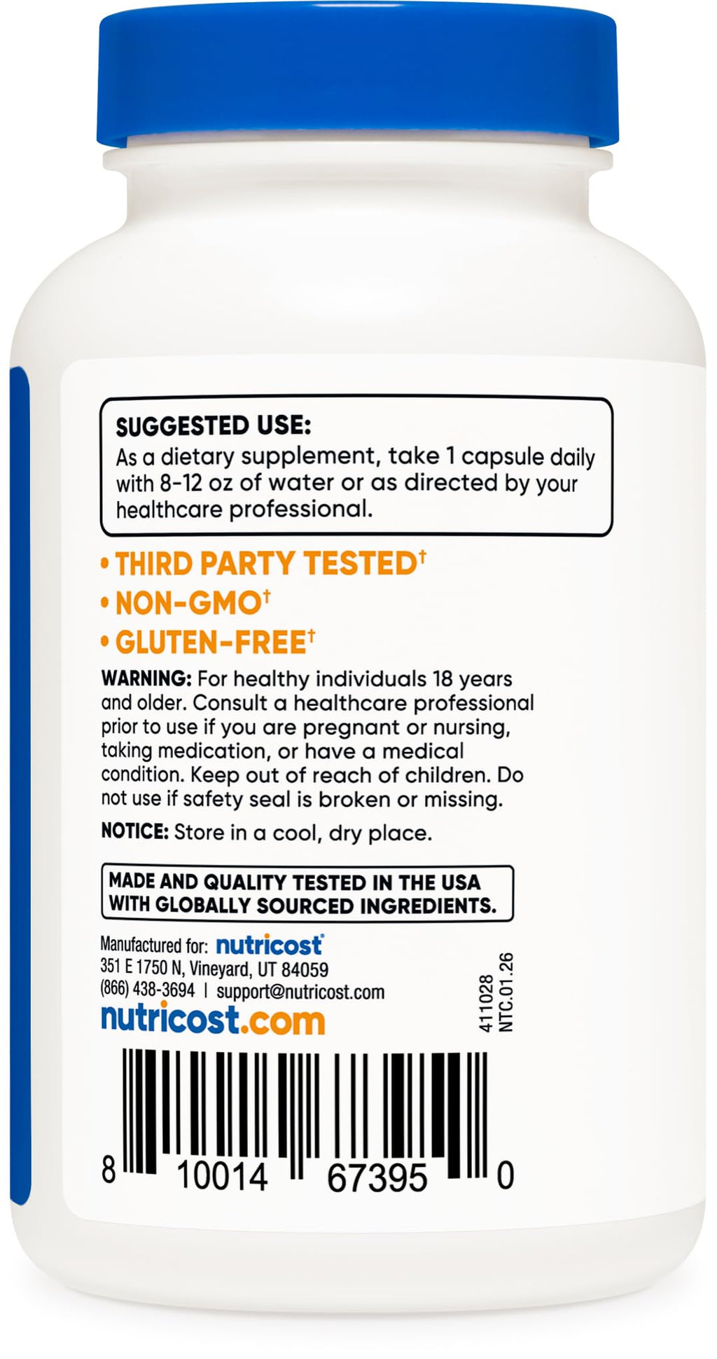 nutritional support with blended vitamins