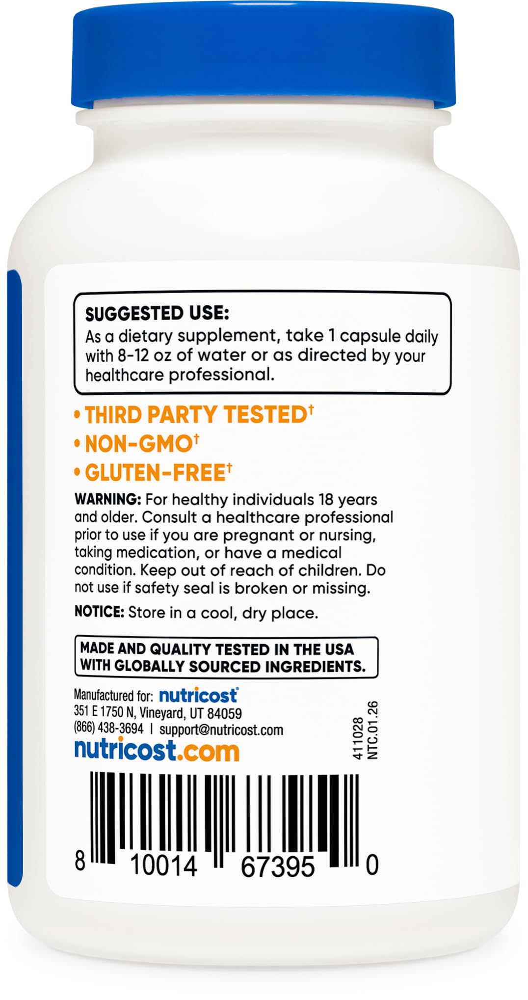nutritional support with blended vitamins