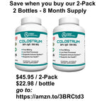 nutritional support with bovine colostrum