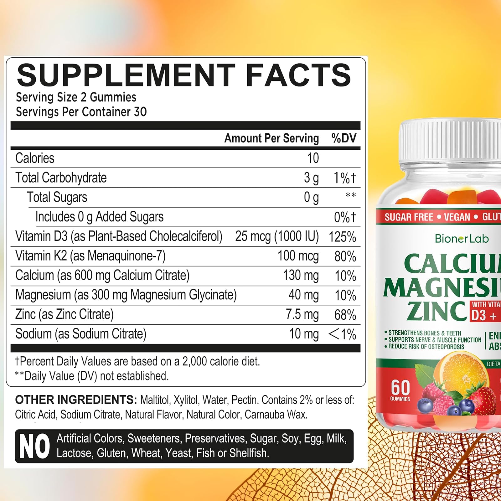 nutritional support with calcium citrate