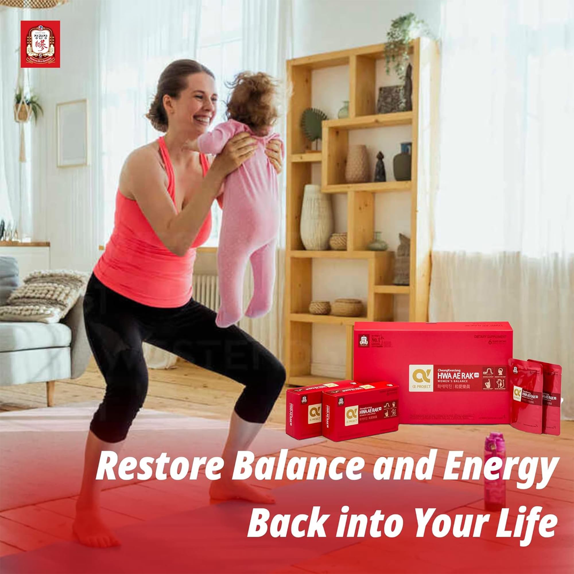 nutritional support with ginseng pouches