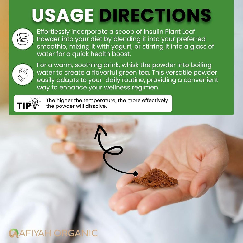 nutritional support with insulin plant powder