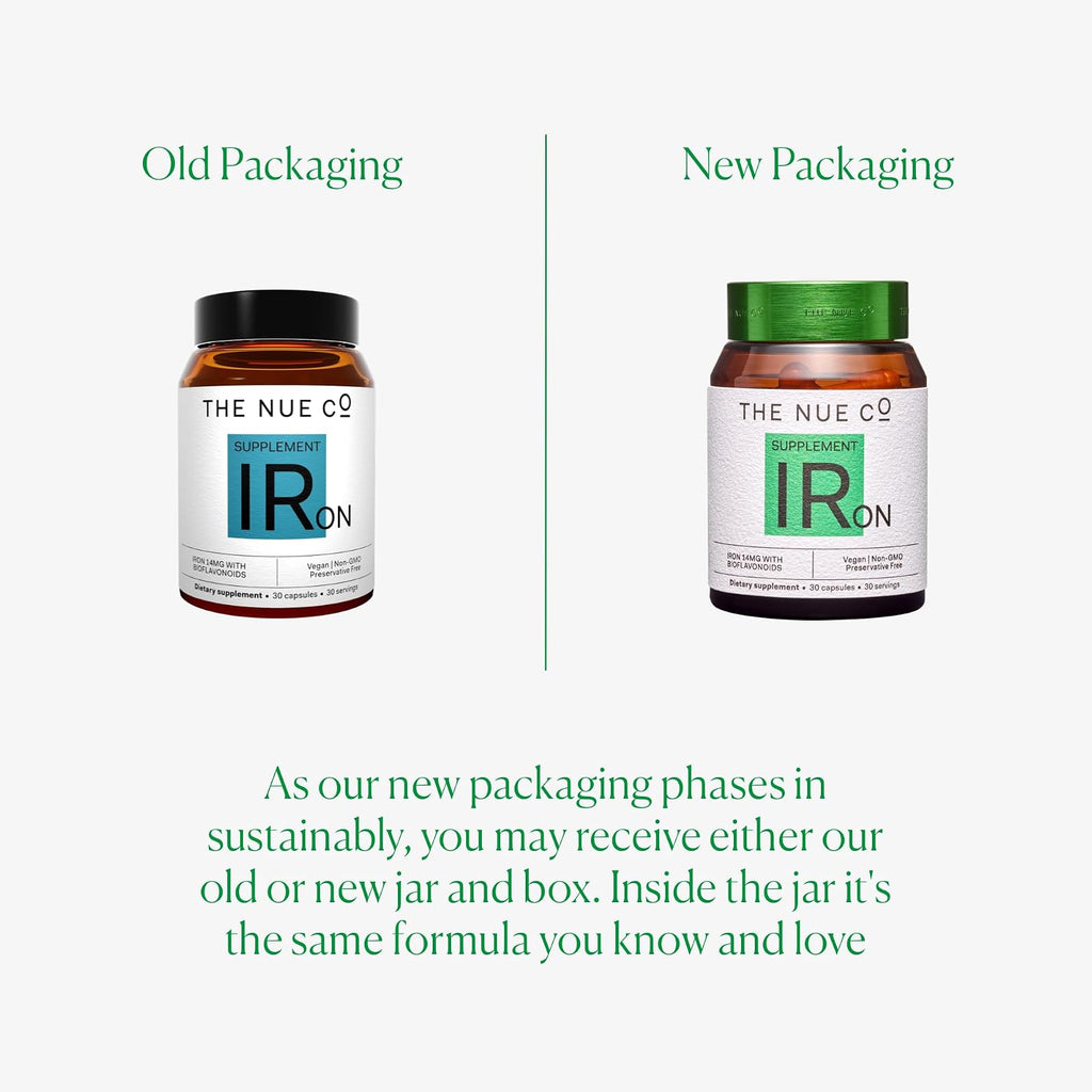 Nutritional support with iron capsules