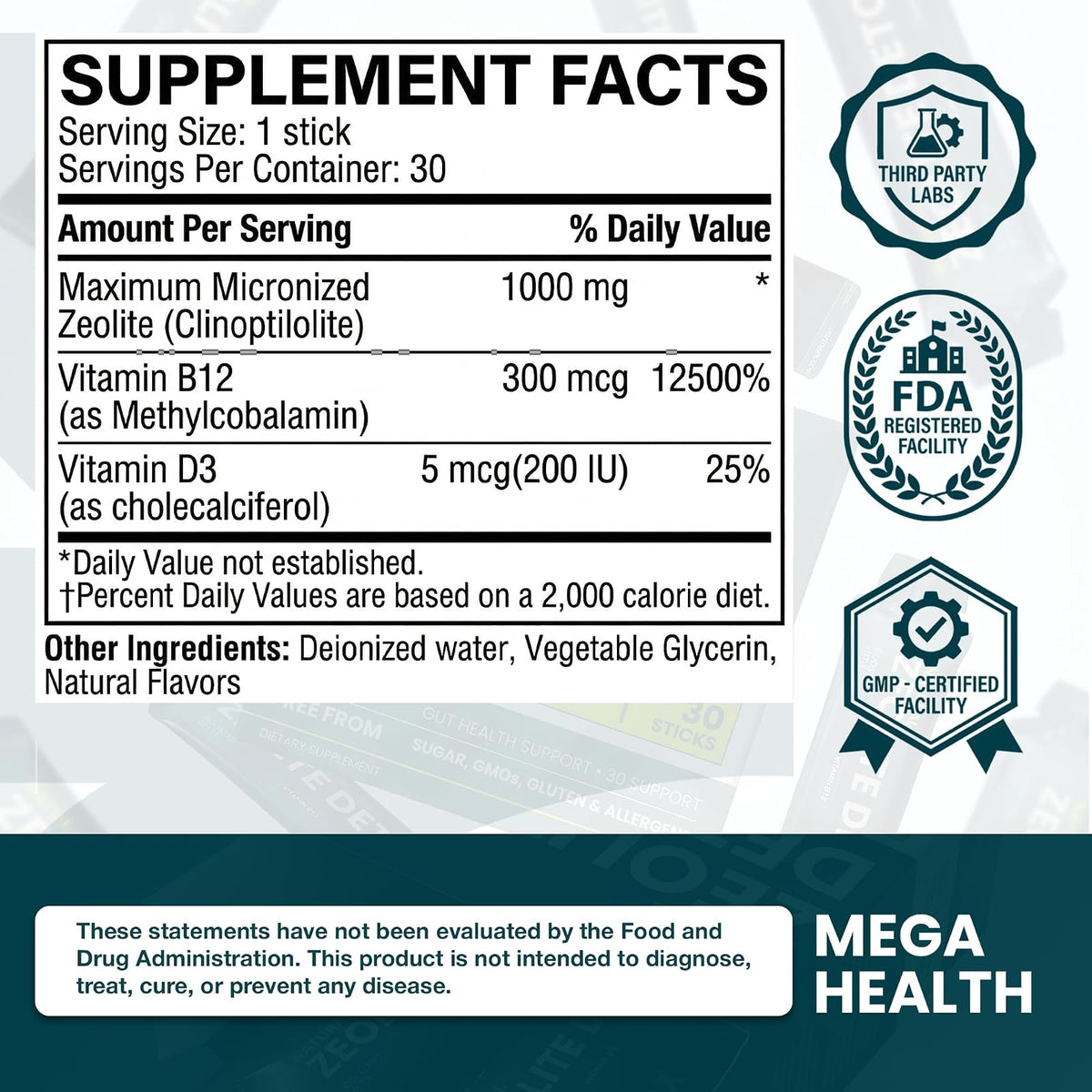 Nutritional support with MEGA HEALTH detox