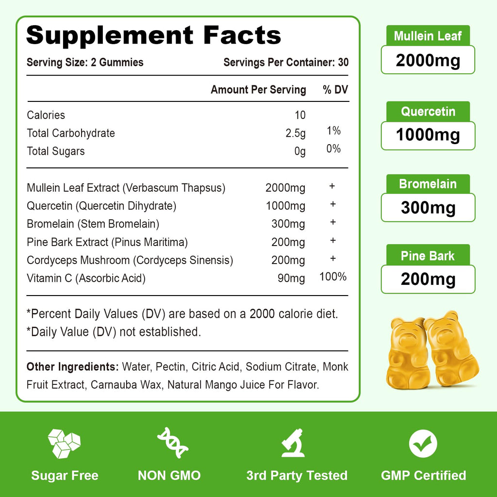nutritional support with mullein gummies