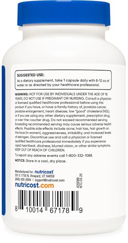 nutritional support with Nutricost DHEA