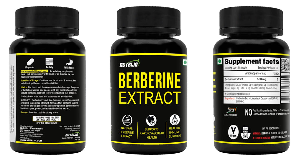 nutritional support with NutriJa berberine