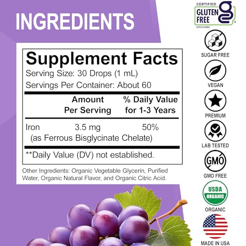 nutritional support with organic iron