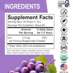 nutritional support with organic iron