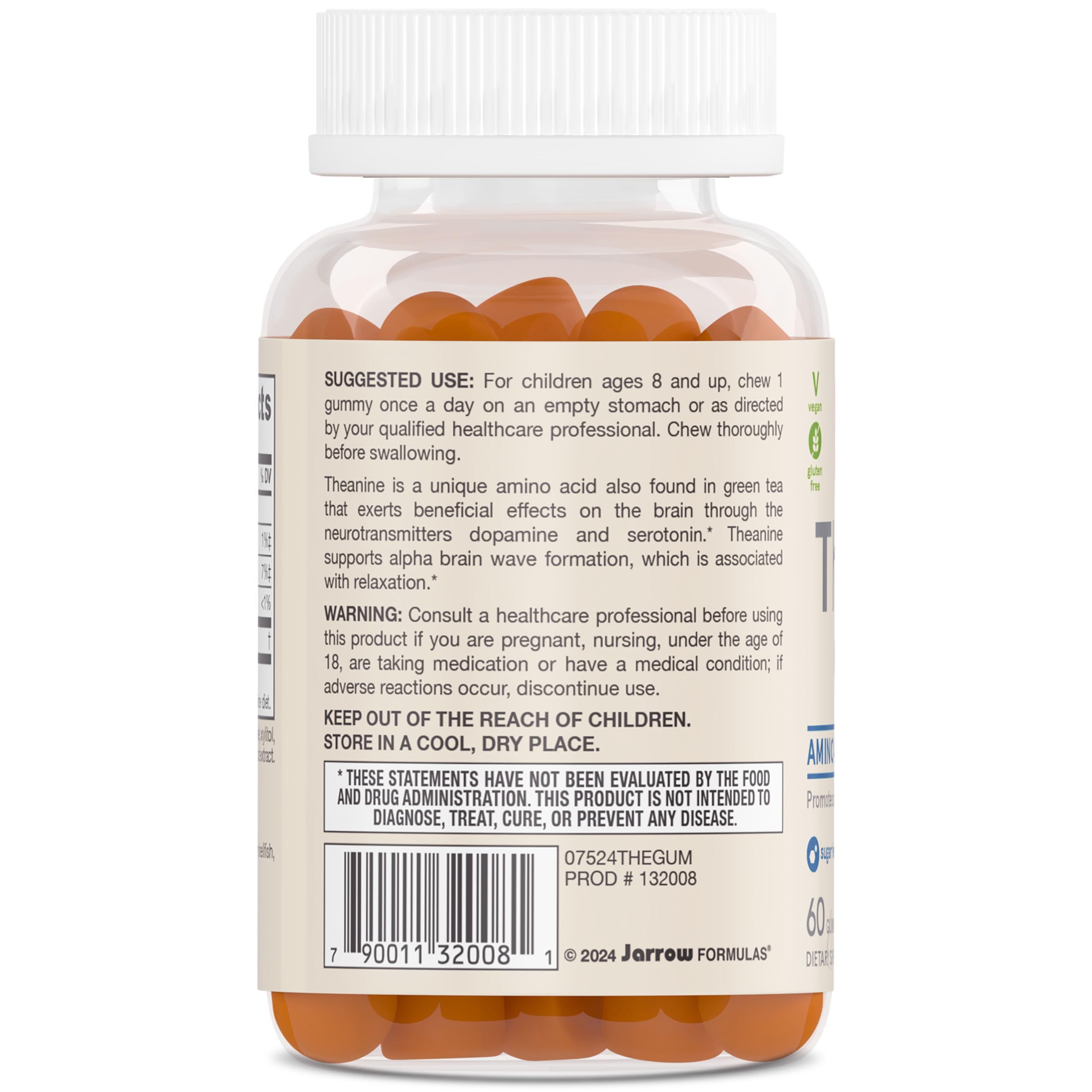 nutritional support with Theanine gummies