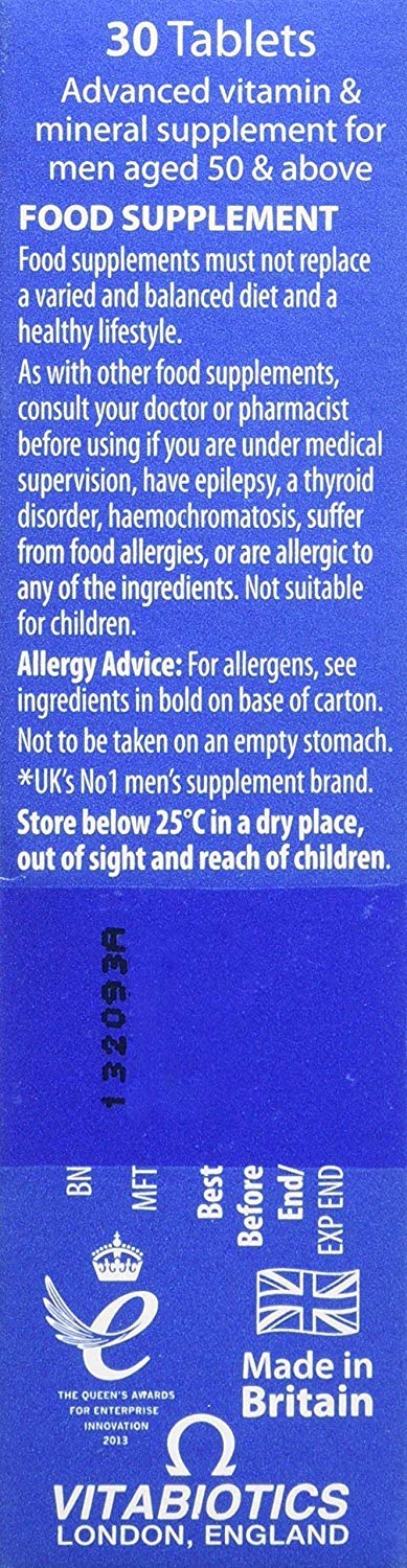 nutritional support with Wellman multivitamins