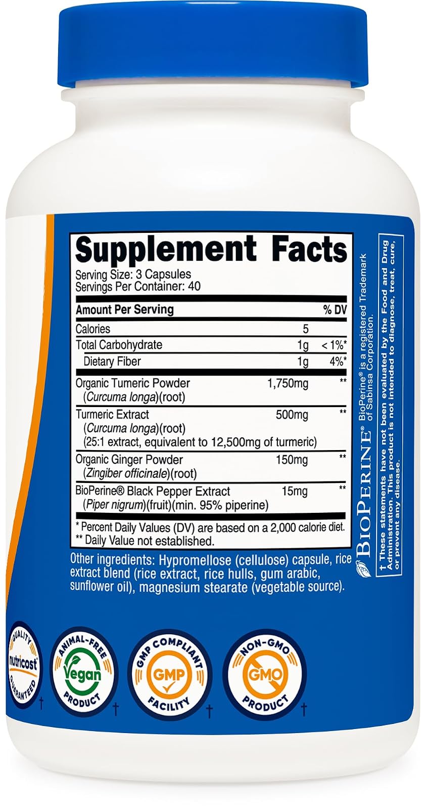 nutritional turmeric and ginger blend