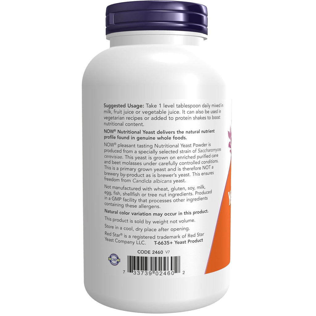 Nutritional yeast powder with B-vitamins