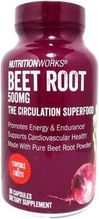 NutritionWorks beet root capsules for energy