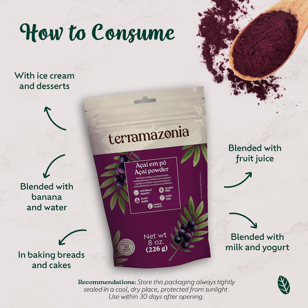 nutritious Acai Powder for energy boost