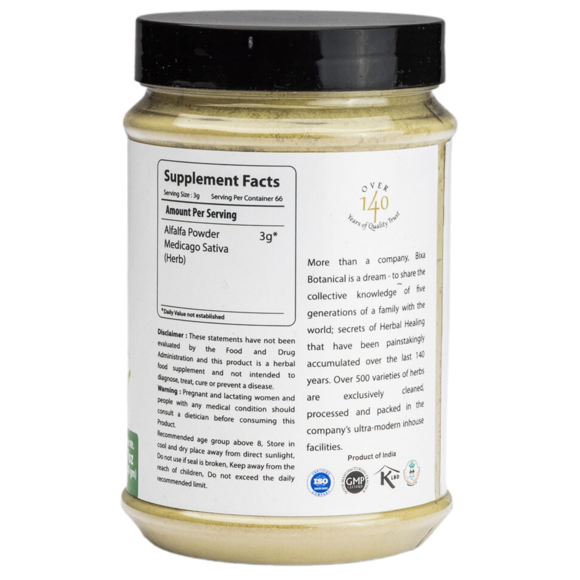 nutritious alfalfa powder for energy