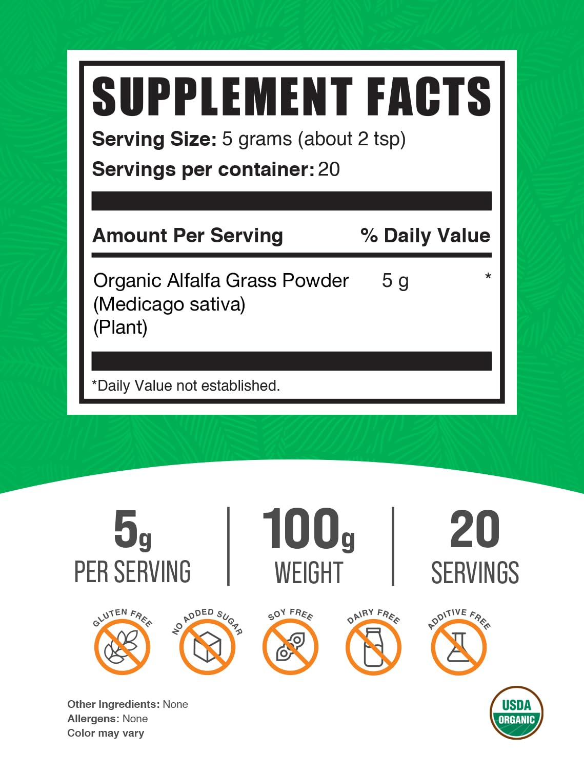 nutritious alfalfa powder for smoothies