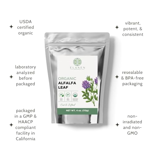 Nutritious alfalfa tea for wellness