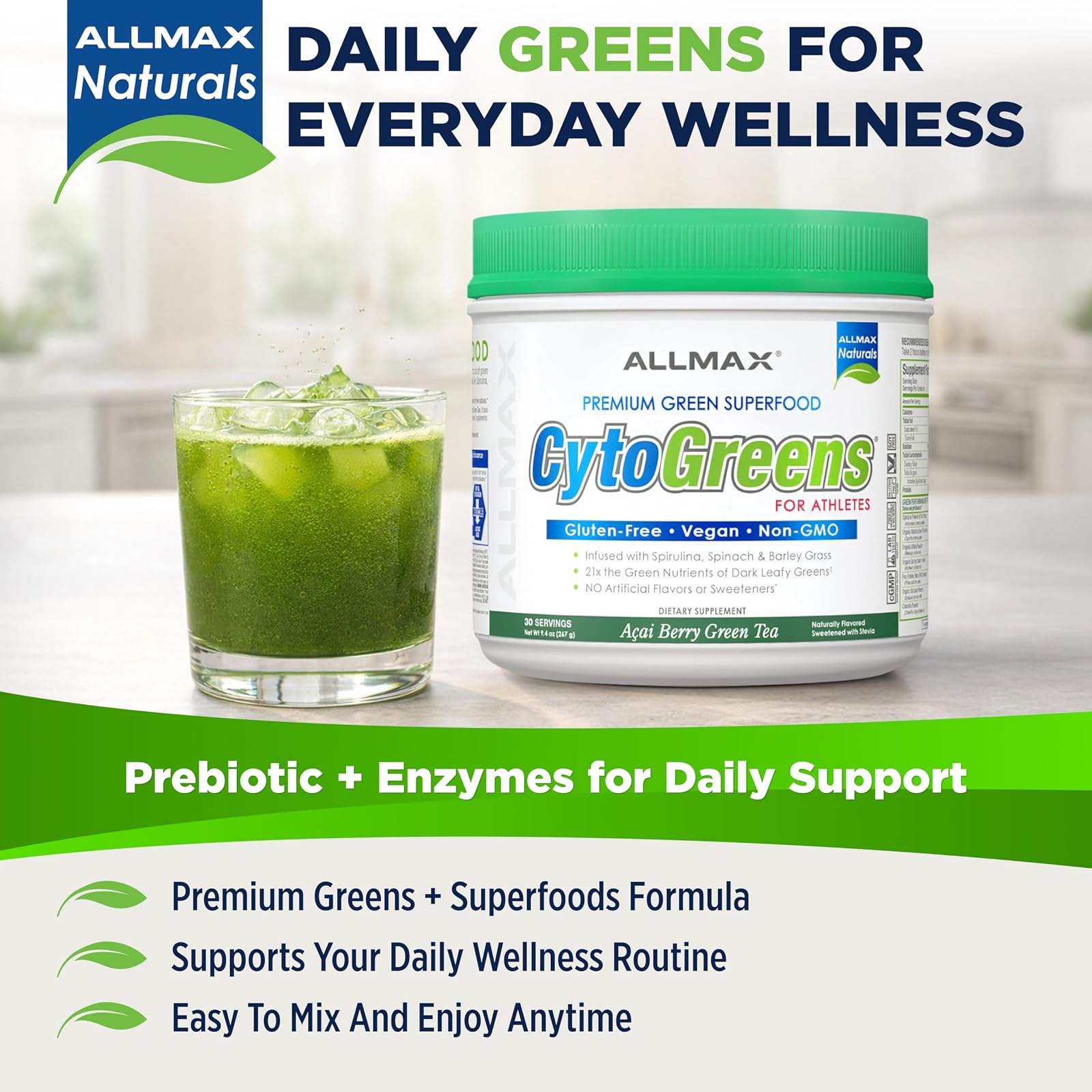 nutritious ALLMAX super greens powder