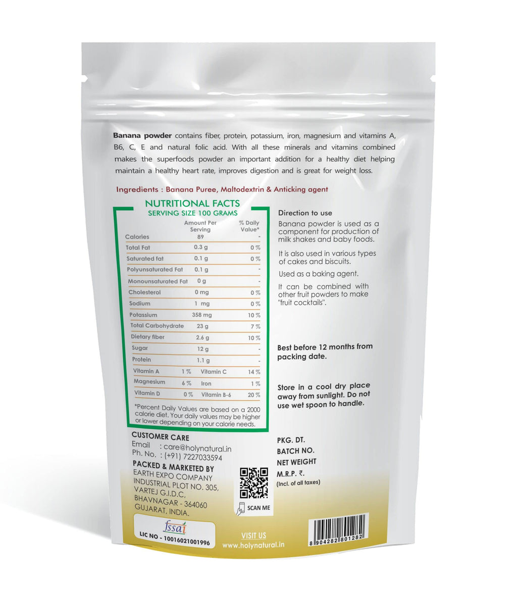 nutritious banana powder for smoothies